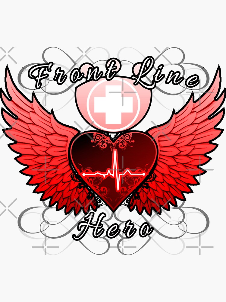 "Front Line Hero" Sticker for Sale by A-T-H | Redbubble