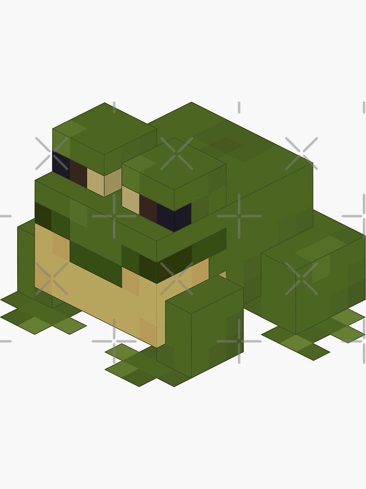 Pegatina «Rana verde de Minecraft» de Charloote | Redbubble