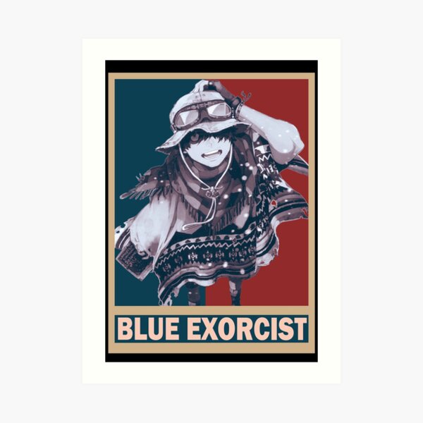"Lewin Light Blue Exorcist Ao no Ekusoshisuto Vintage Vector Anime ...