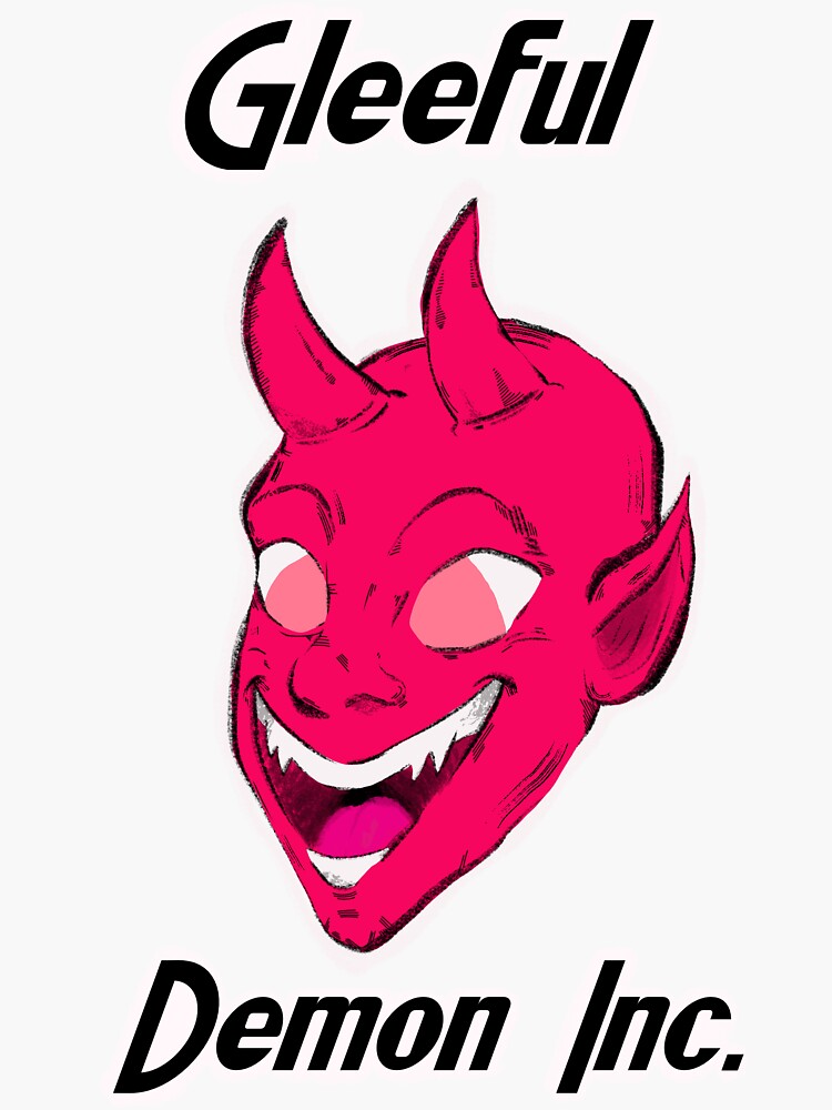 "Gleeful Demon" Sticker by xaviersartshop | Redbubble