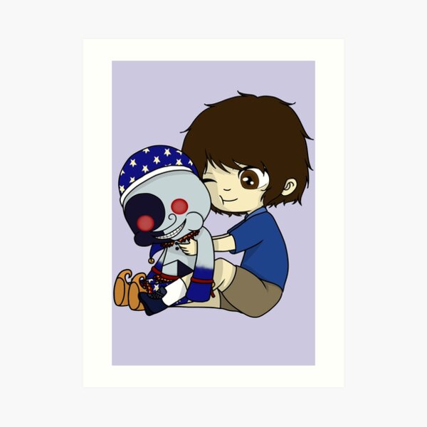 "FNAF security breach (gregory and moondrop plush)" Art Print by ...