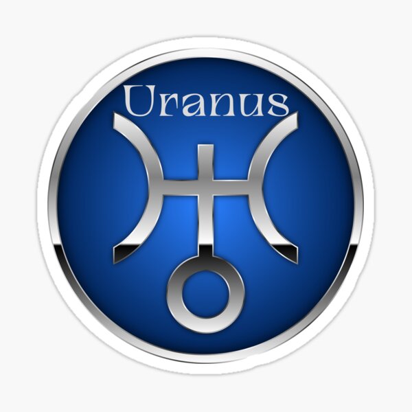"Uranus Symbol Unicode" Sticker by Mr-Stellaxer | Redbubble