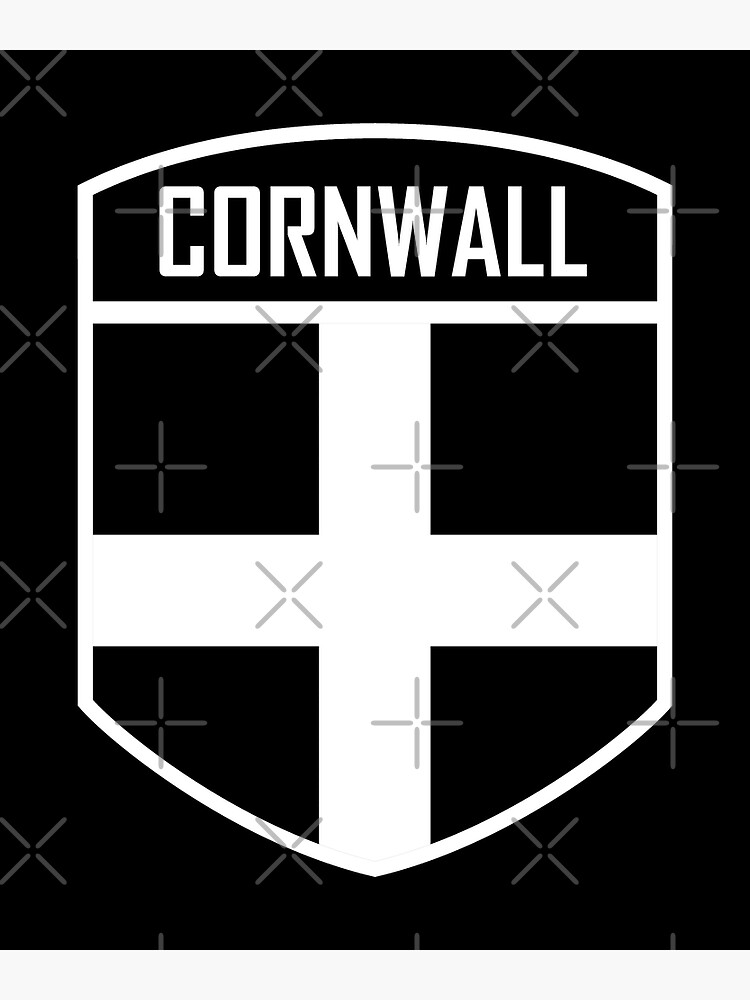 "Cornwall County England Flag Emblem" Poster for Sale by T-warrior ...