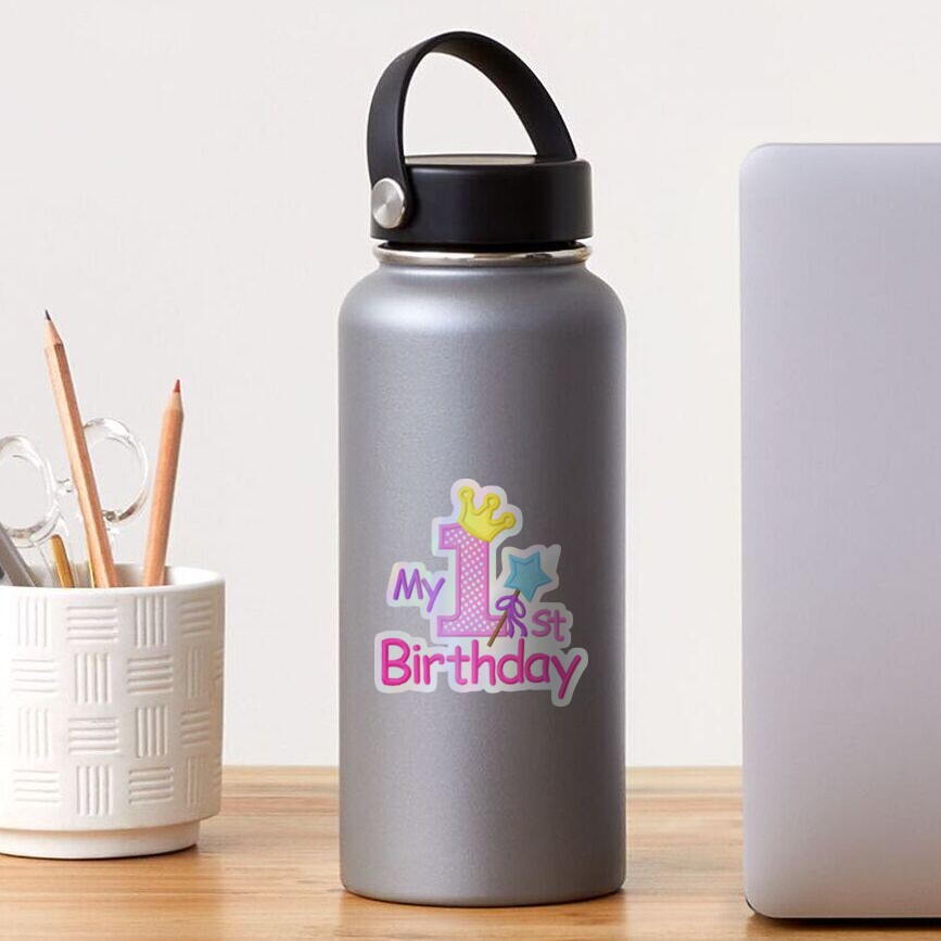 "1st Birthday" Sticker for Sale by Eshan91 | Redbubble