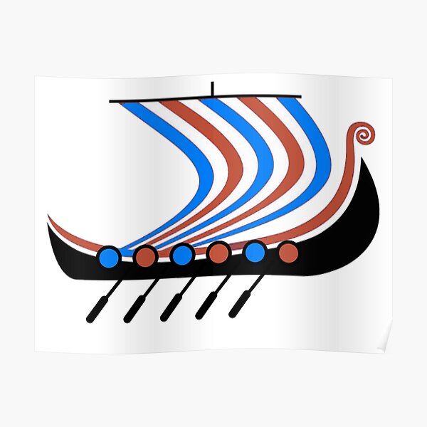 "Viking Longboat" Poster for Sale by iMacMike | Redbubble