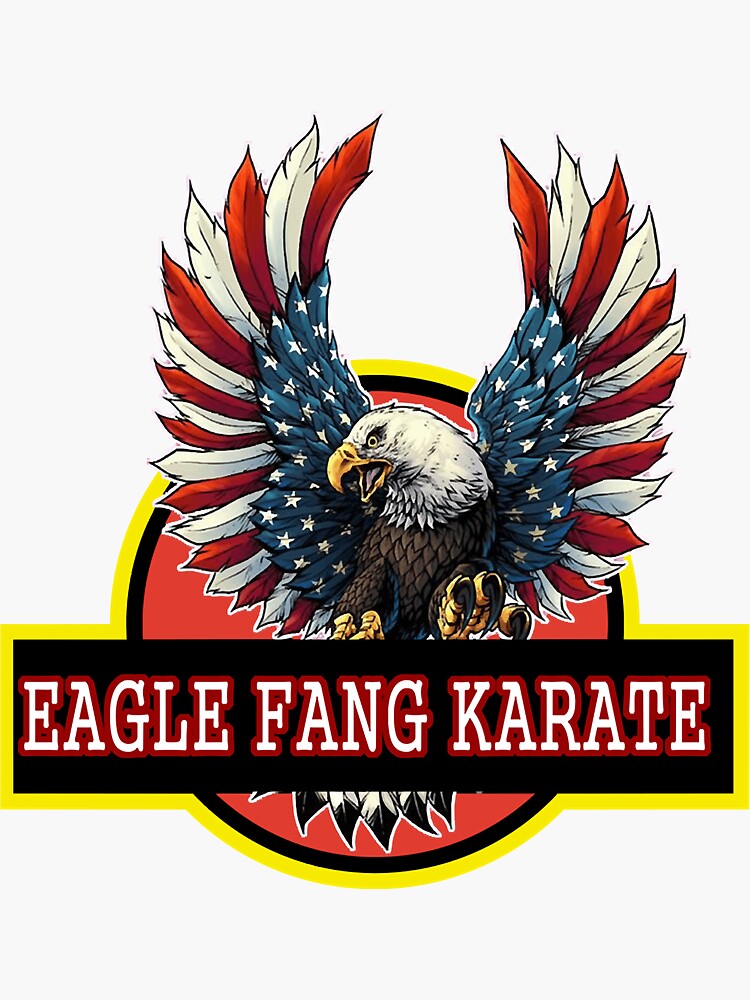 "eagle fang karate logo" Sticker by RachelFrancis6 | Redbubble