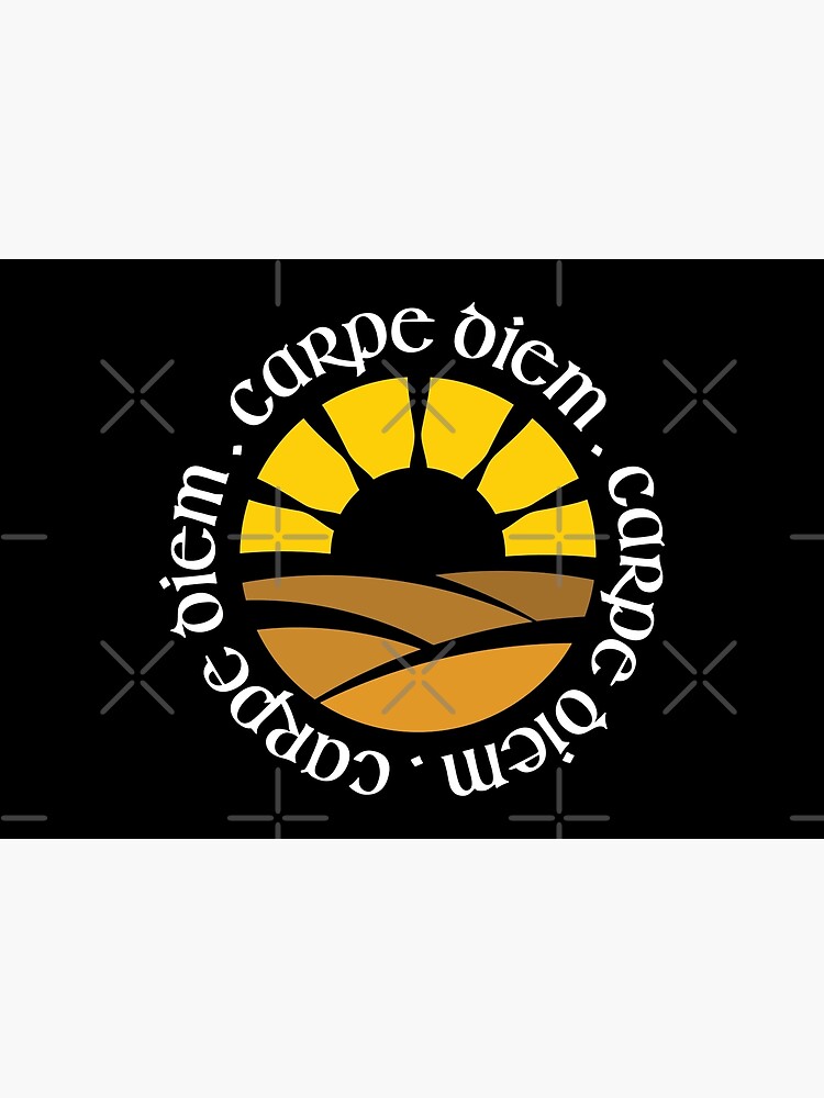 "Carpe Diem IV - Seize The Day - Latin Quotes - Sunrise Logo" Poster by ...