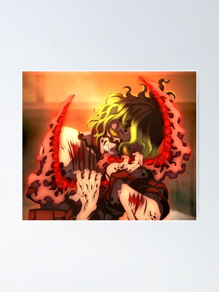 Póster «Gyutaro Muy Envidioso | Cazador de demonios retro Kimetsu no ...