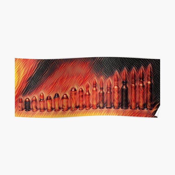 "Cartridgeart Cartridges Painting Gun" Poster for Sale by Frankworksart ...