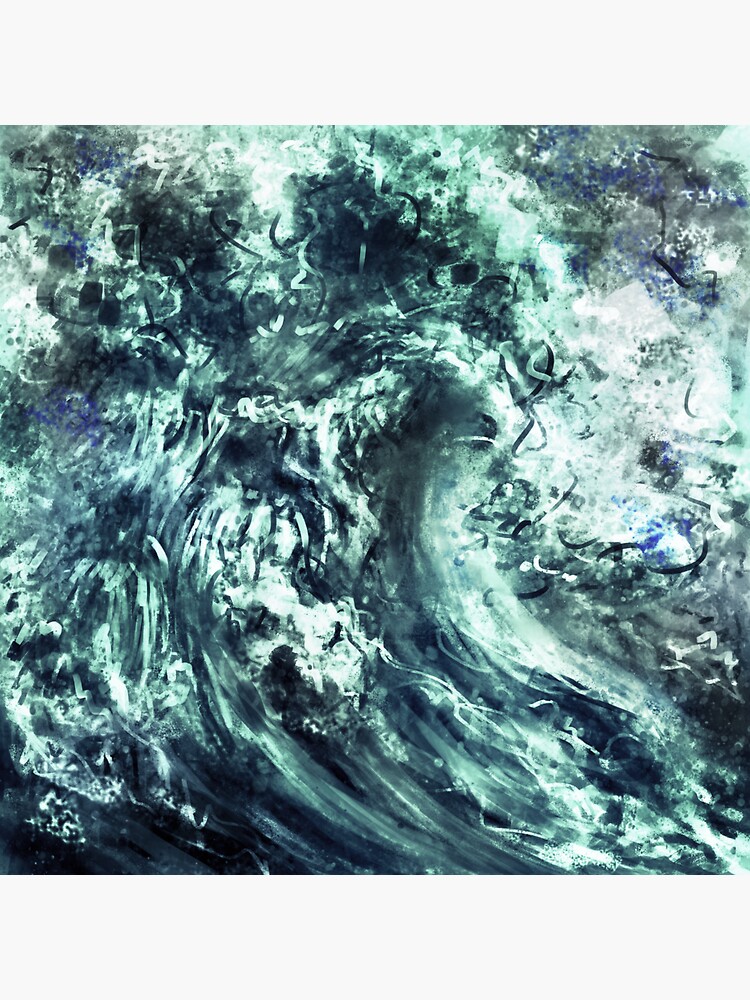 "The Mighty Ocean" Sticker by LeeTulpa | Redbubble