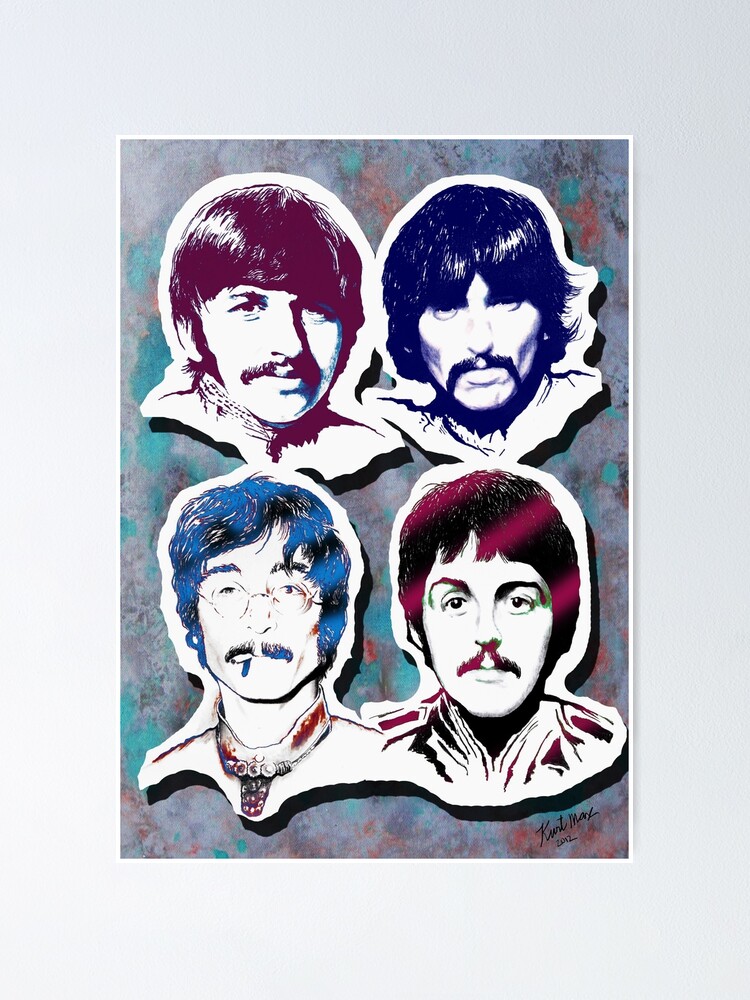 "Fab Four Beetles Pepper" Poster for Sale by KurtMax | Redbubble