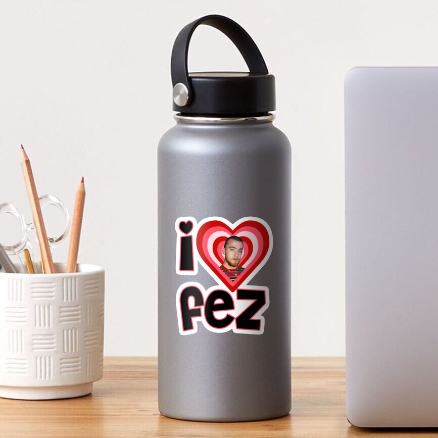 "I love fez" Sticker for Sale by Dalyl | Redbubble