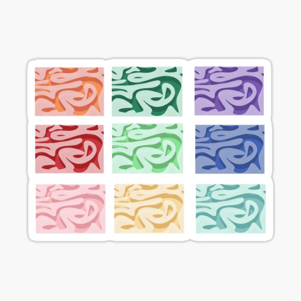 "sticker pack of waves" Sticker for Sale by cats-and-chill | Redbubble