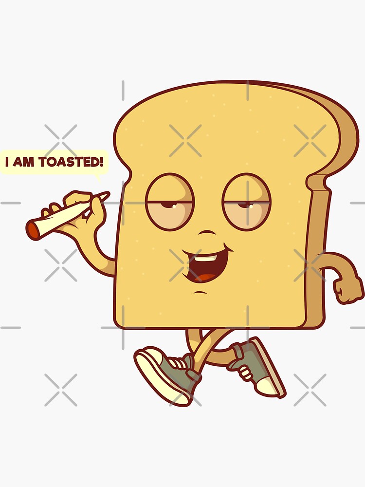 "Disguised Toast - Funny Quotes" Sticker for Sale by vogueist | Redbubble