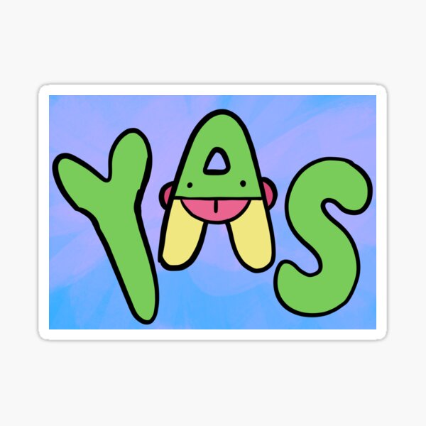 "YAS Frog" Sticker by BudgetGeguri | Redbubble