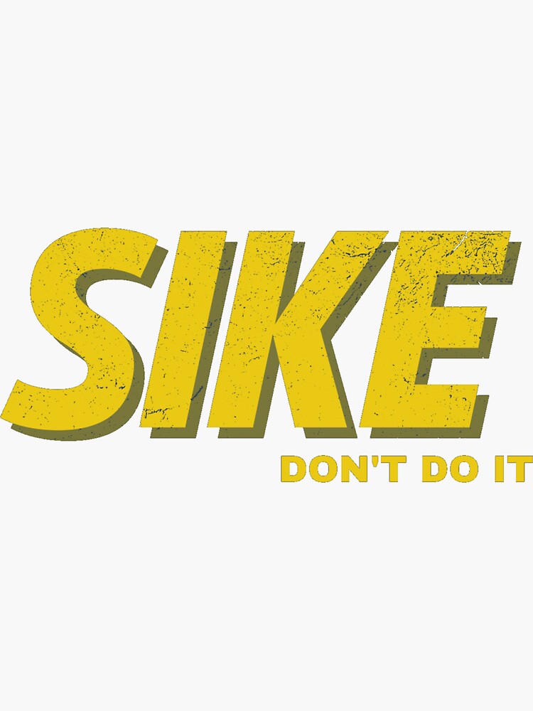 "Rodrick Heffley inspired SIKE design" Sticker for Sale by Minima101 ...