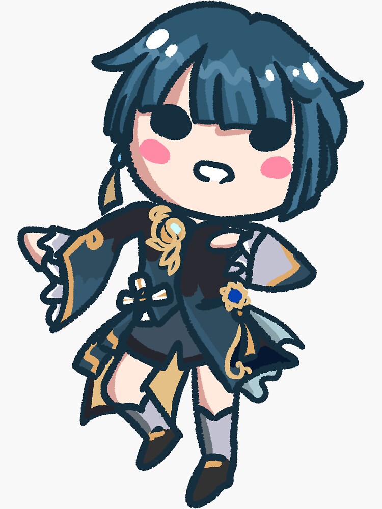 "Xingqiu full body" Sticker by senichinya | Redbubble