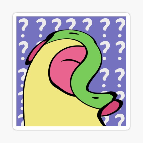 "Confused Frog" Sticker by BudgetGeguri | Redbubble
