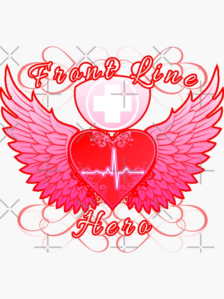 "Front Line Hero" Sticker by A-T-H | Redbubble