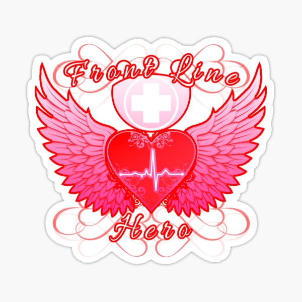 "Front Line Hero" Sticker by A-T-H | Redbubble