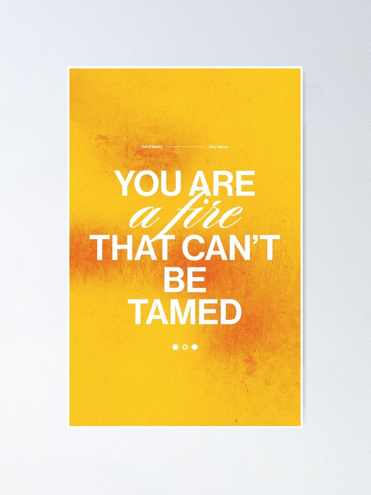 "hot n heavy" Poster for Sale by anika-png | Redbubble