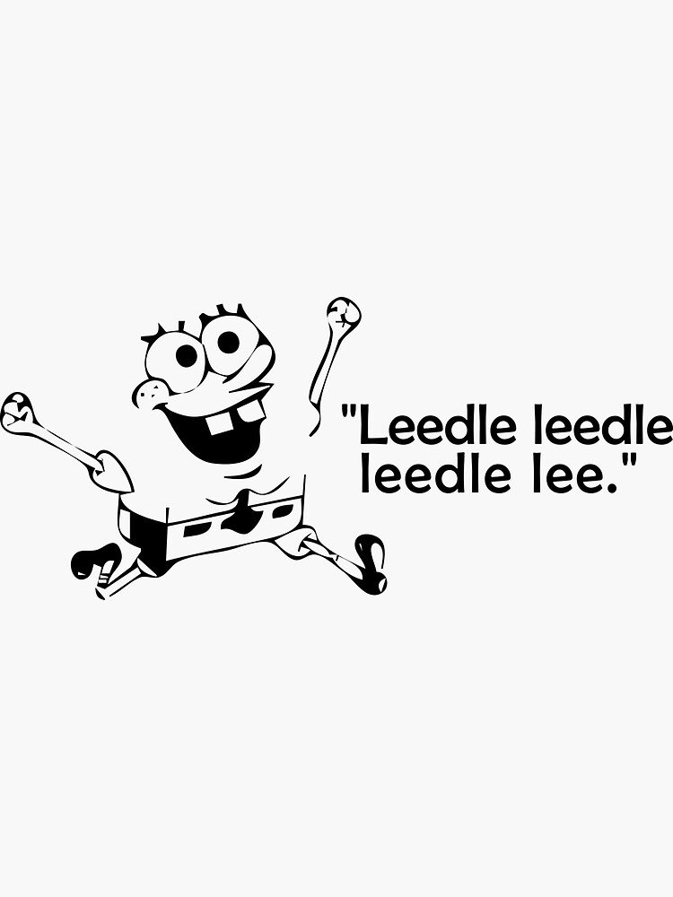 "ORIGINAL Spongebob FUNNY Quote" Sticker for Sale by Nightclup | Redbubble