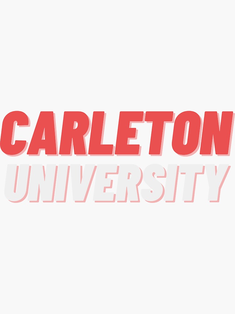"Carleton University Student Logo Design School Colours" Sticker by ...