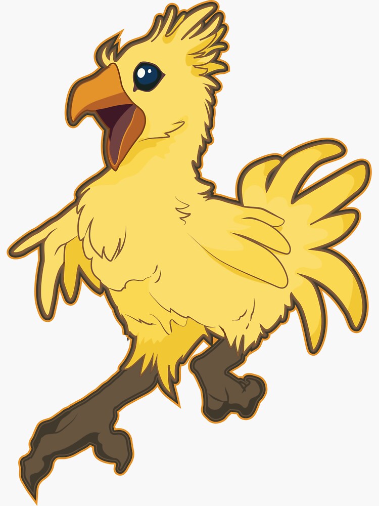 "Final Fantasy Chocobo" Sticker for Sale by rabab-alhaddad | Redbubble