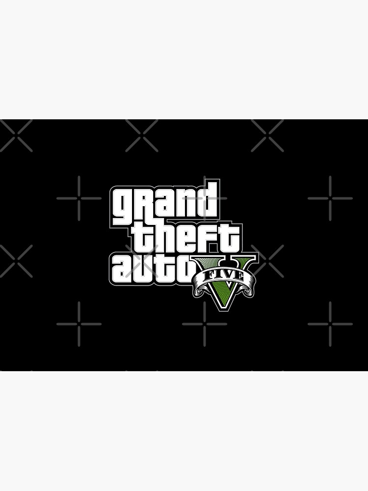 "Grand Theft Auto Logo: Grand Theft Auto V Big Sticker" Art Print for ...