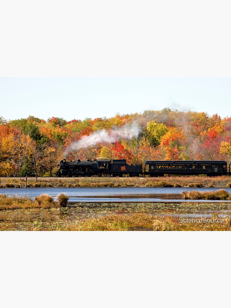 "Steam Locomotive, Steamtown Excursion Train in Autumn Landscape" Sticker for Sale by ...