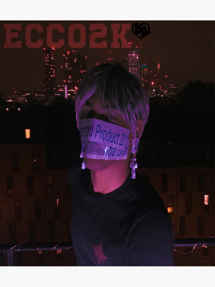 "Ecco2k Poster" Sticker by MattZdeb | Redbubble