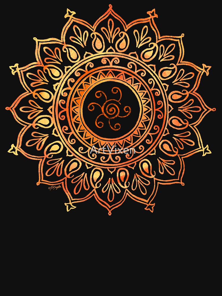 "Decorative Indian Sun " T-shirt for Sale by ArtVixen | Redbubble | sun ...