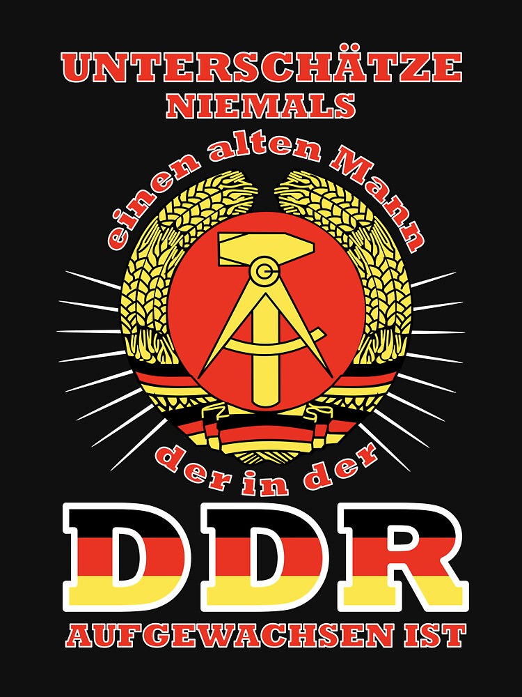 "ddr east germany communist " T-shirt for Sale by pirminio | Redbubble ...