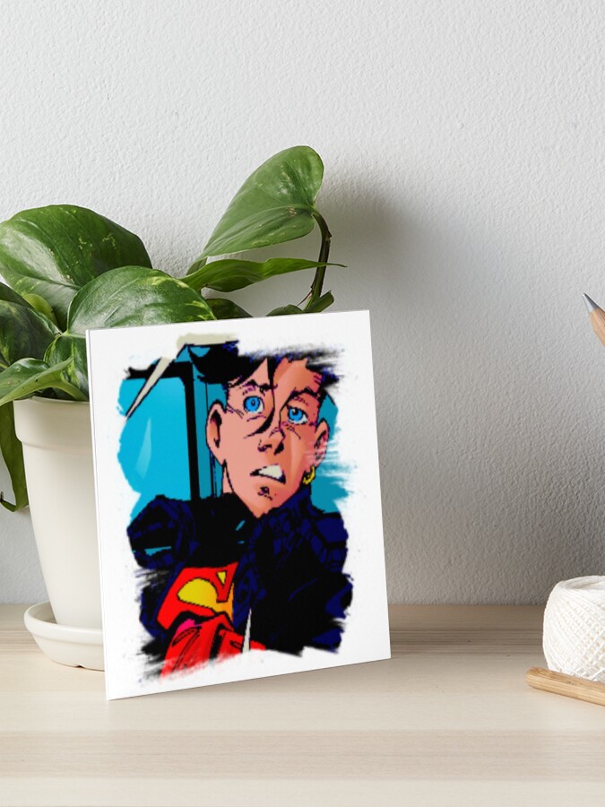 "superboy" Art Board Print for Sale by evilly-laughing | Redbubble