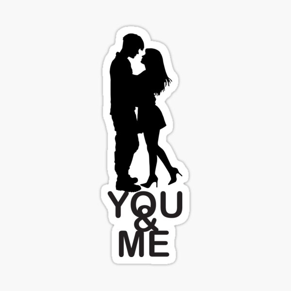 "You and me" Sticker by Concept-Hub | Redbubble