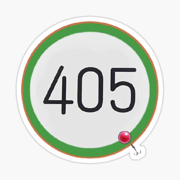 "number 405" Sticker for Sale by Garizouna | Redbubble