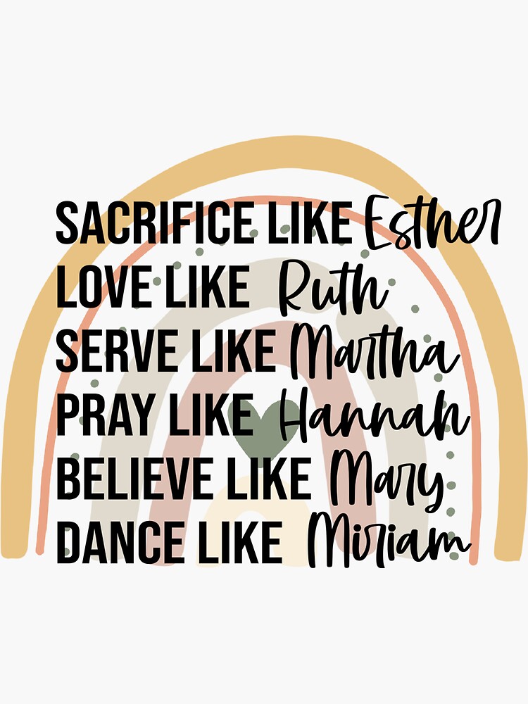 "Sacrifice Like Esther Bible Sticker" Sticker for Sale by dashboardc33 ...