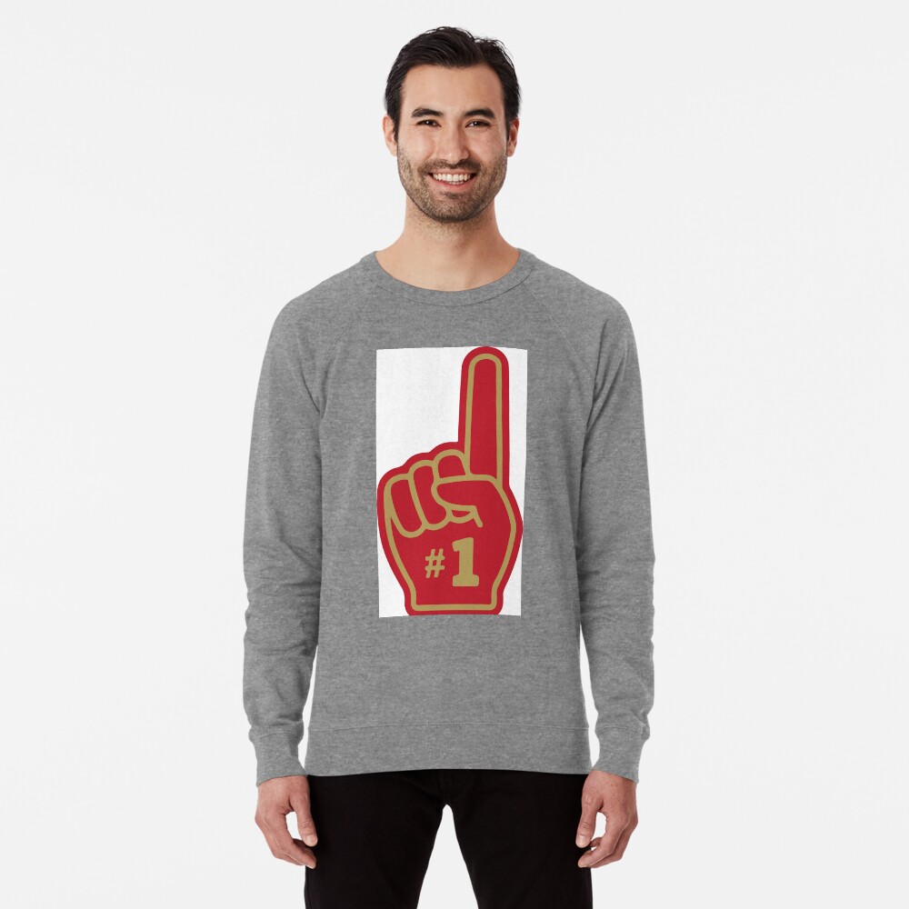 "49ers Foam Finger Number 1 Fan" Poster for Sale by RoyaltyWearTees ...