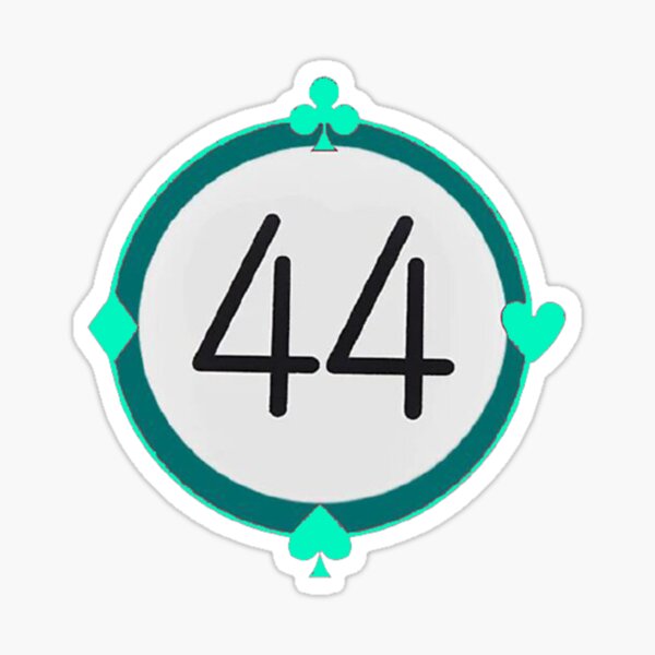 "number 44" Sticker for Sale by Garizouna | Redbubble