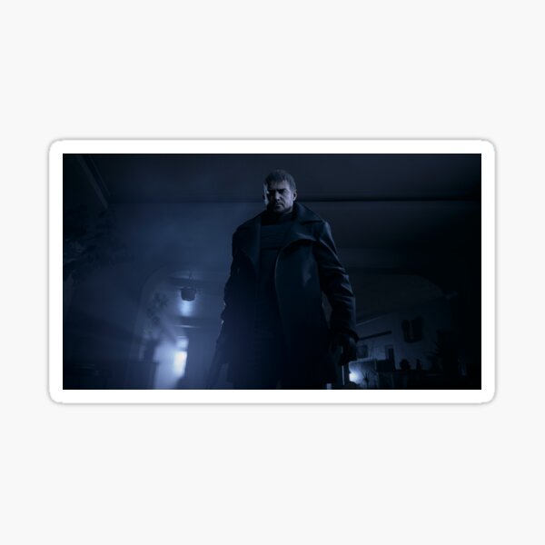 "Resident Evil Chris Redfield Special Agent " Sticker by Alfi-Red ...