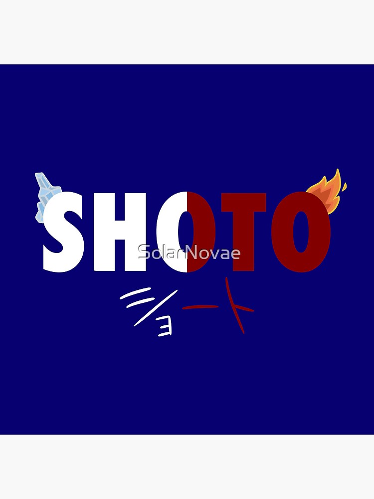 "Todoroki Logo" Photographic Print for Sale by SolarNovae | Redbubble