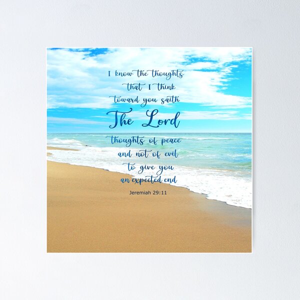 "Jeremiah 29:11, Gods Plan of Peace and Hope - Bible Verse Scripture ...