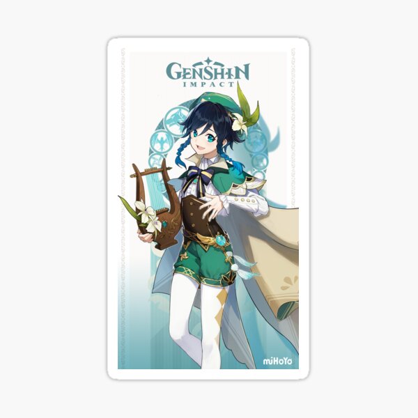 "Genshin Impact Venti" Sticker for Sale by chrstnm | Redbubble