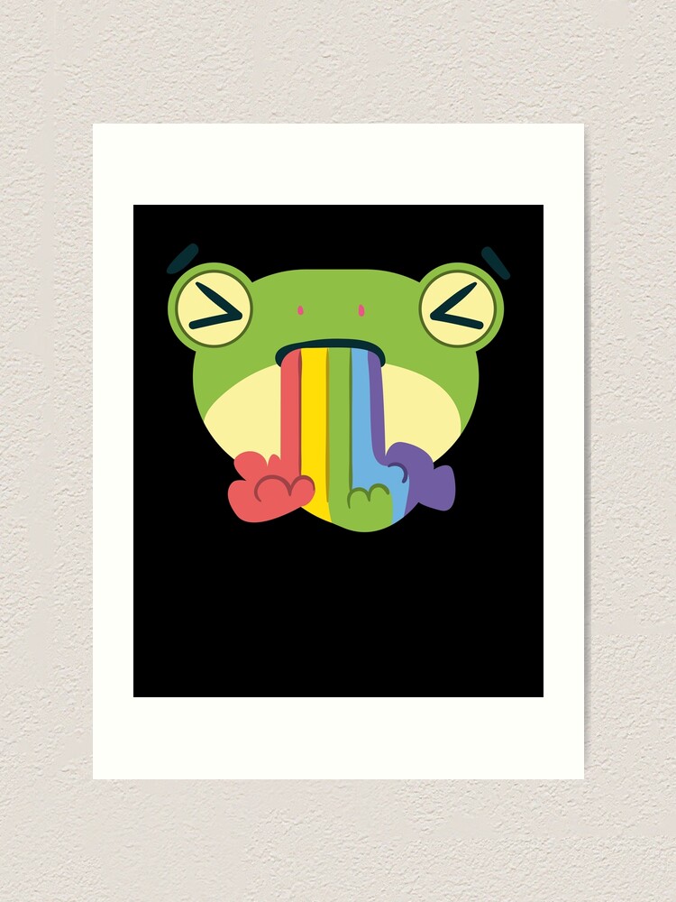 "Cute Frog Rainbow Vomit Vomiting Rainbow" Art Print for Sale by ...