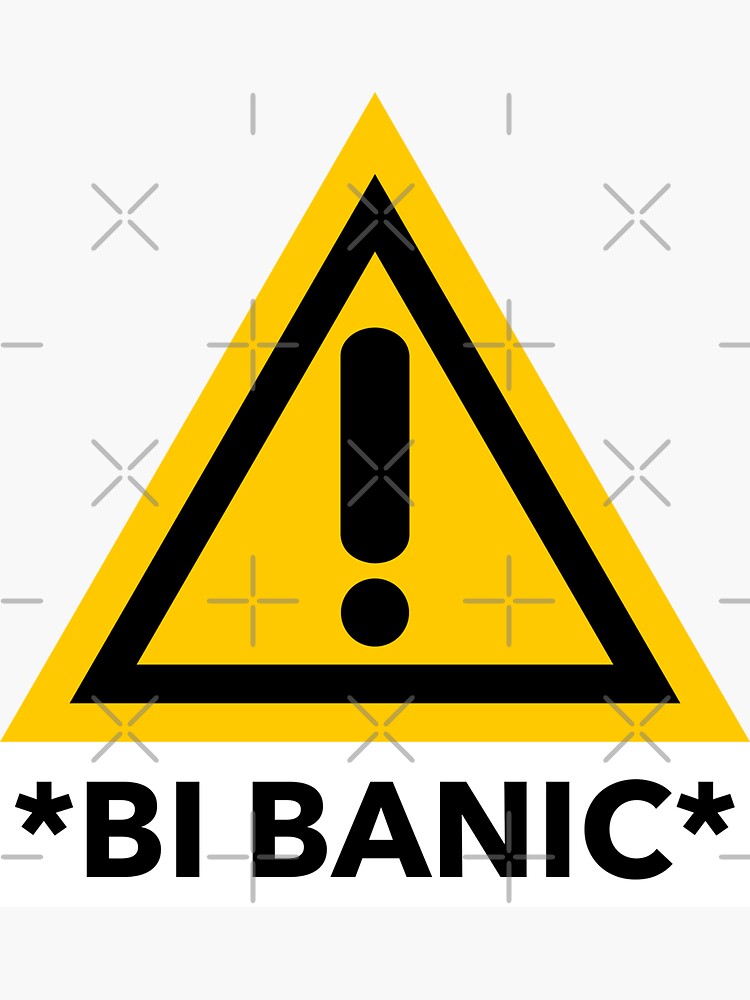 "BI PANIC" Sticker for Sale by MaikJonsson | Redbubble