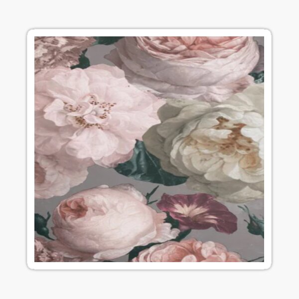 "Bold Retro Floral Flowers" Sticker for Sale by WearWolfDesigns | Redbubble