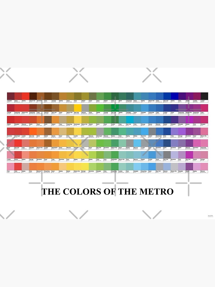 "The Colors of the metro" Poster for Sale by MartiRubio | Redbubble