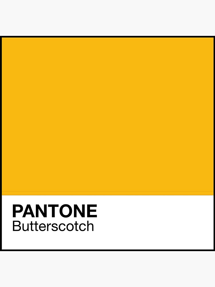 "Butterscotch Color Swatch" Sticker by annaw25 | Redbubble
