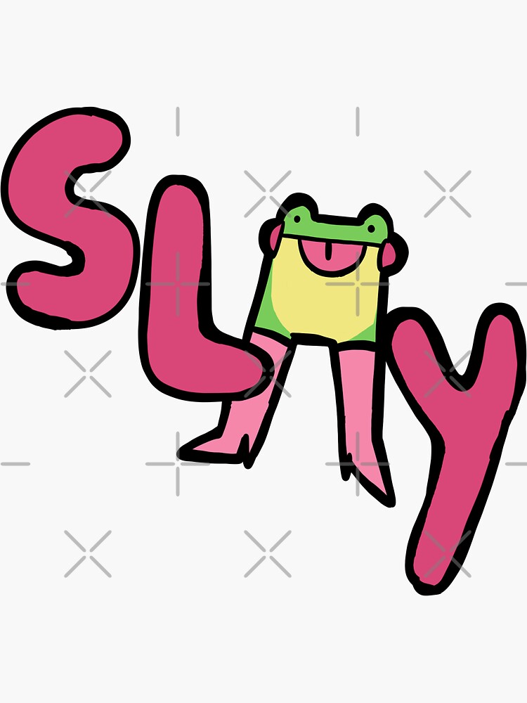 "SLAY Frog" Sticker by BudgetGeguri | Redbubble
