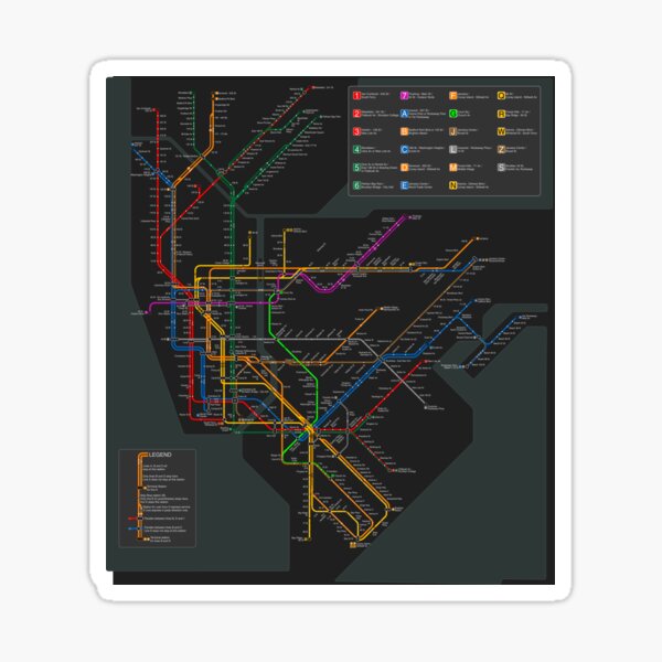 "New York Subway System" Sticker for Sale by Jayiscool71 | Redbubble